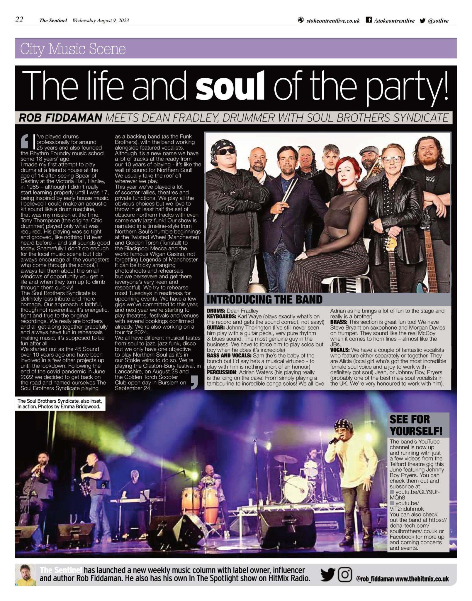 News & Events - Soul Brothers Syndicate